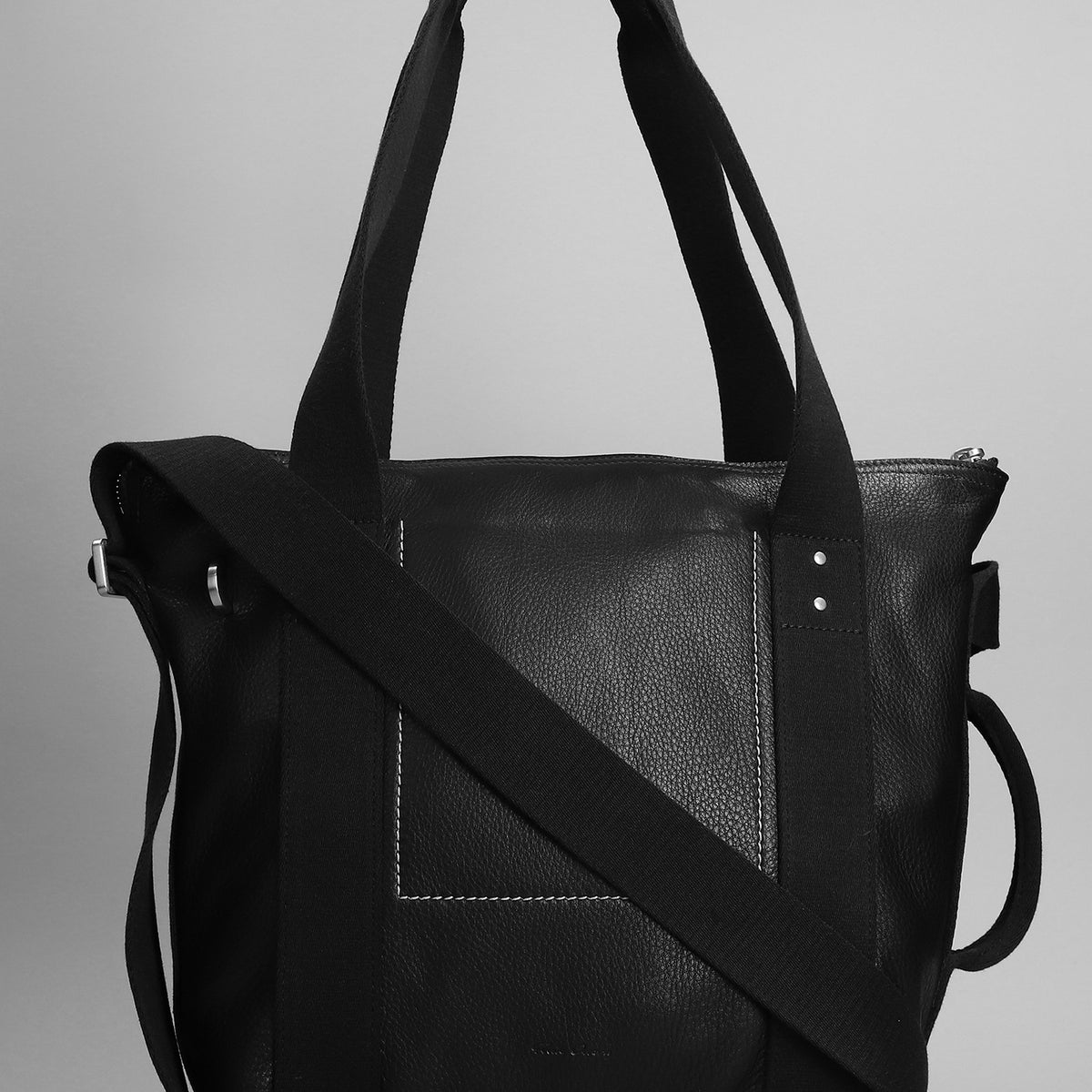 Mini trolley Shoulder bag in black leather – Deliberti