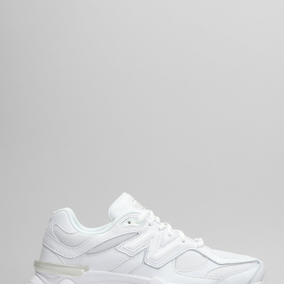 9060 Sneakers in white leather and fabric – Deliberti