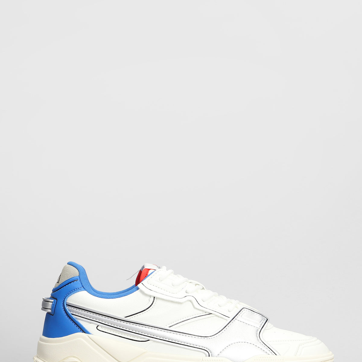 Lsr Dna 001 Sneakers in white leather and fabric – Deliberti