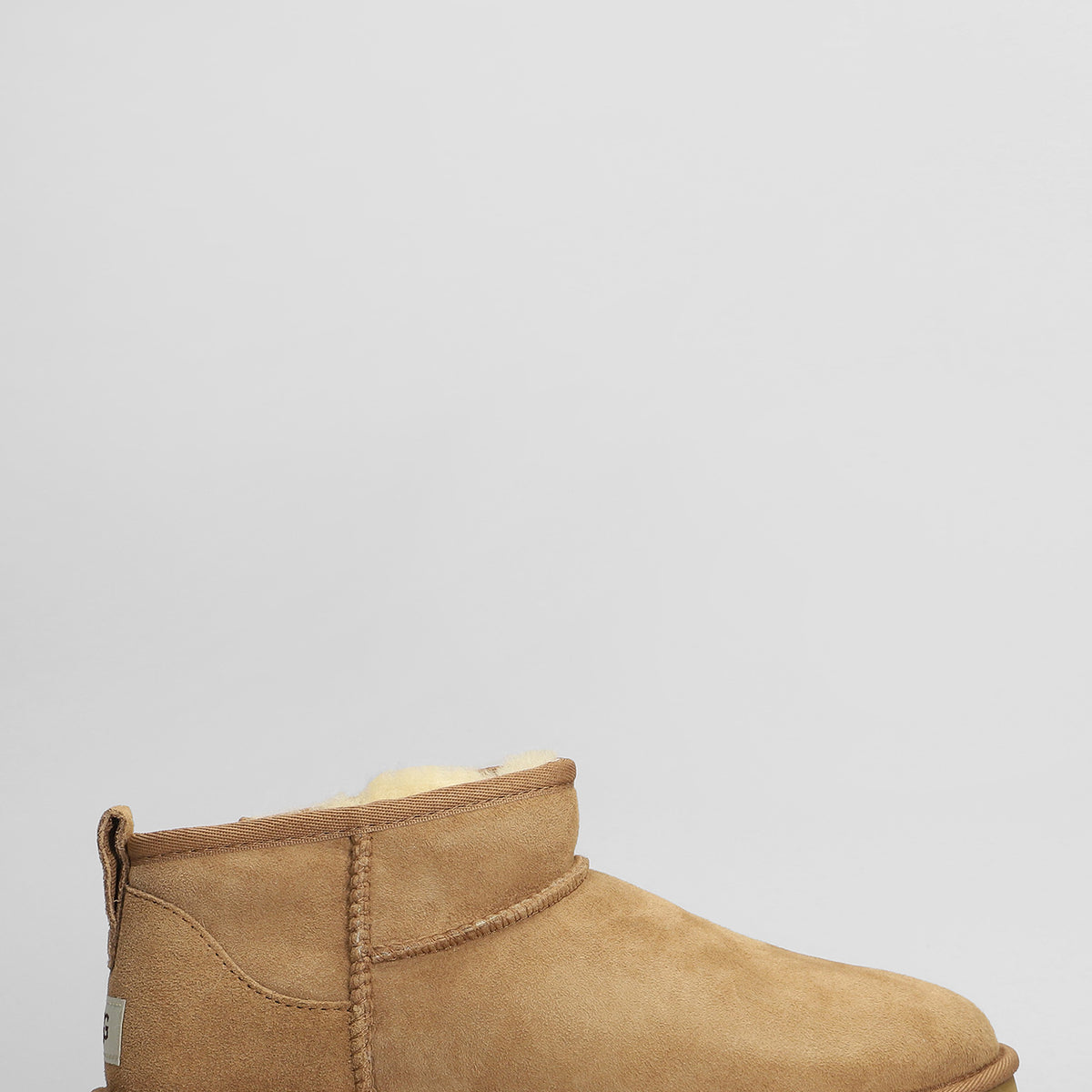 Classic Ultra Mini low heels Ankle boots in leather color suede – Deliberti