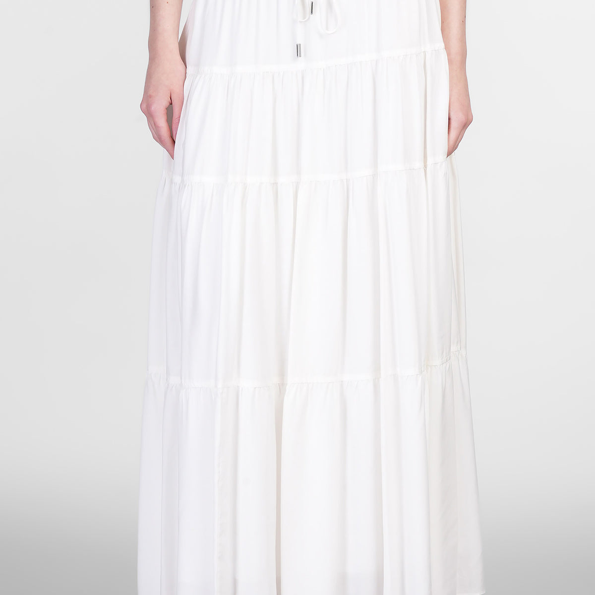 Lulee Skirt in beige viscose – Deliberti