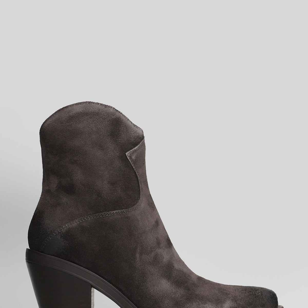 Judy 03 texan Ankle boots in brown suede – Deliberti