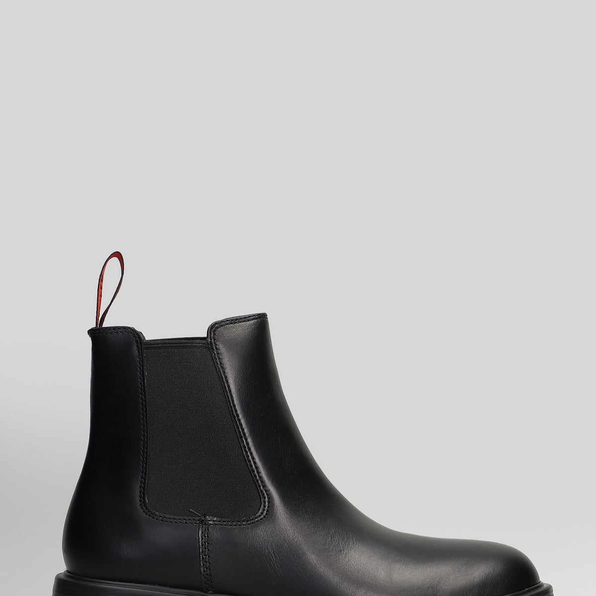 Dean Ankle boots in black leather – Deliberti