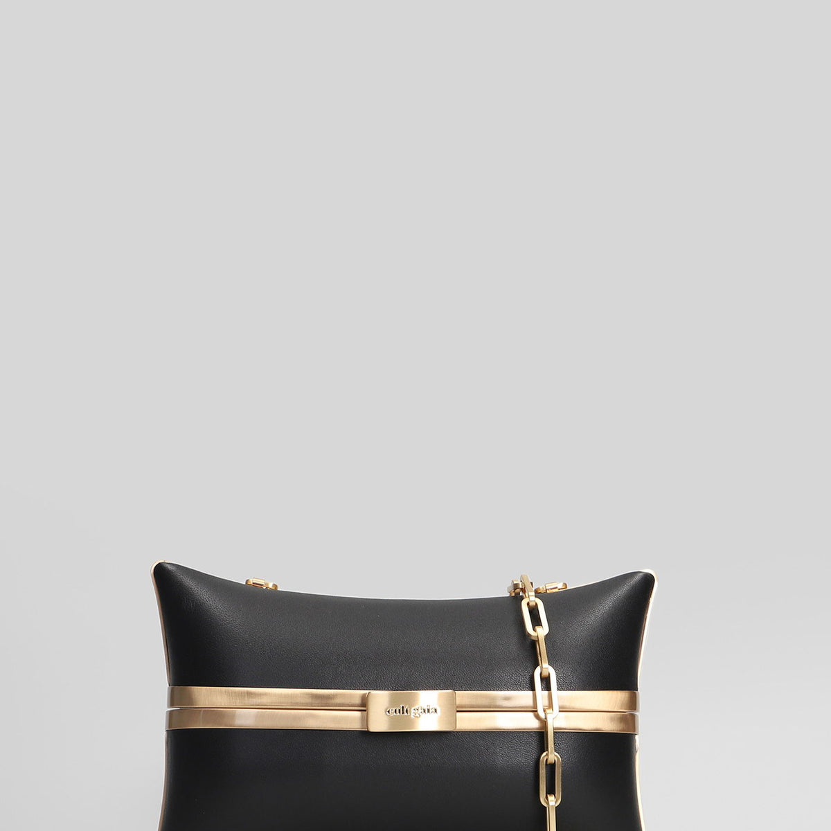 Olea Shoulder bag in black leather – Deliberti