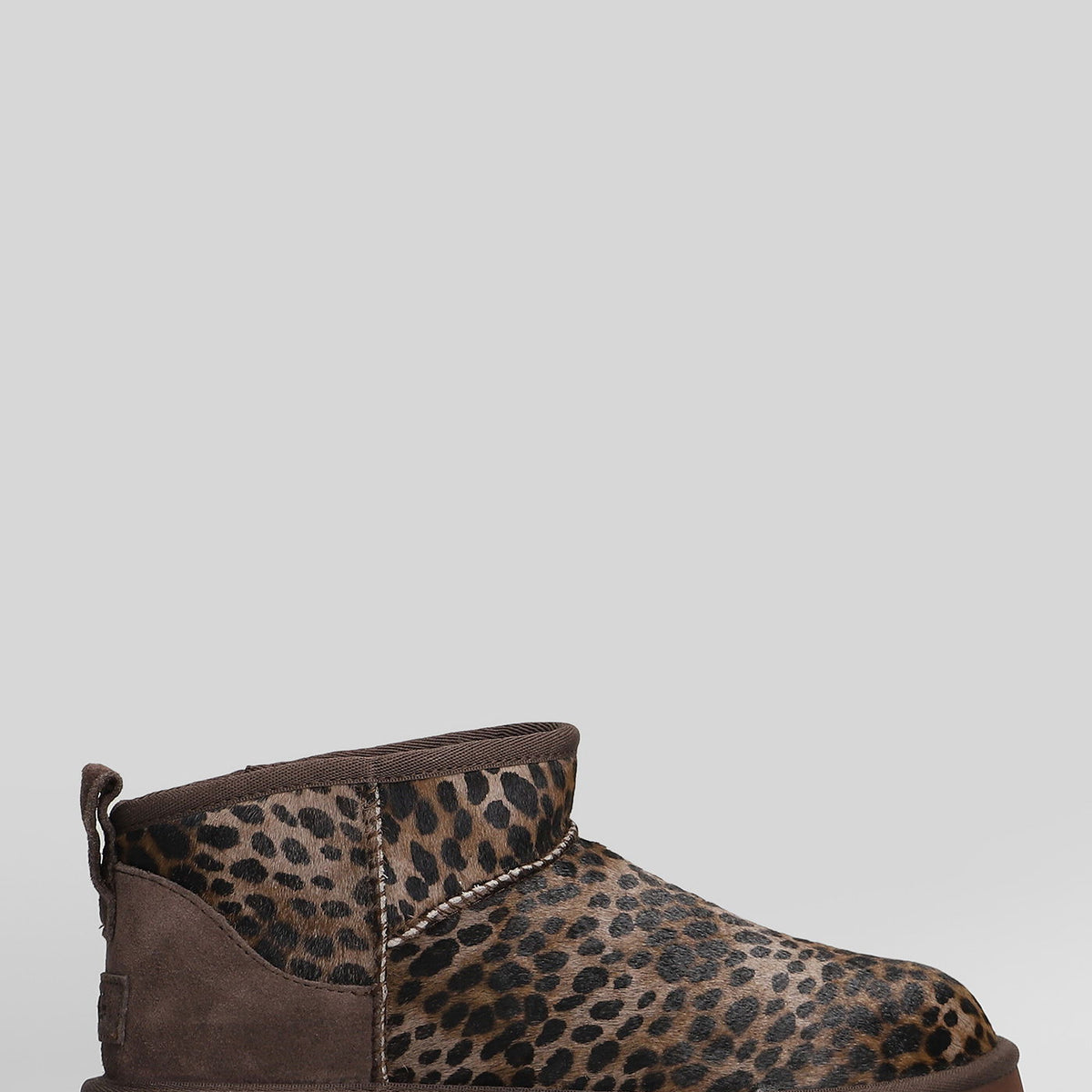 Classic Ultra Mini low heels Ankle boots in Animalier pony skin – Deliberti
