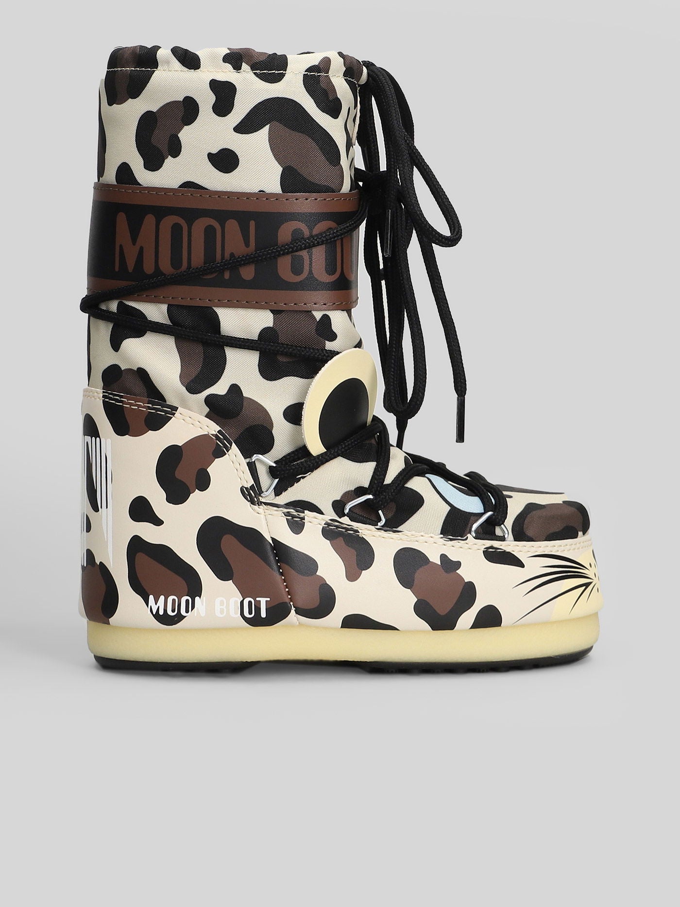 Mb icon animal low heels boots in Animalier polyamide – Deliberti