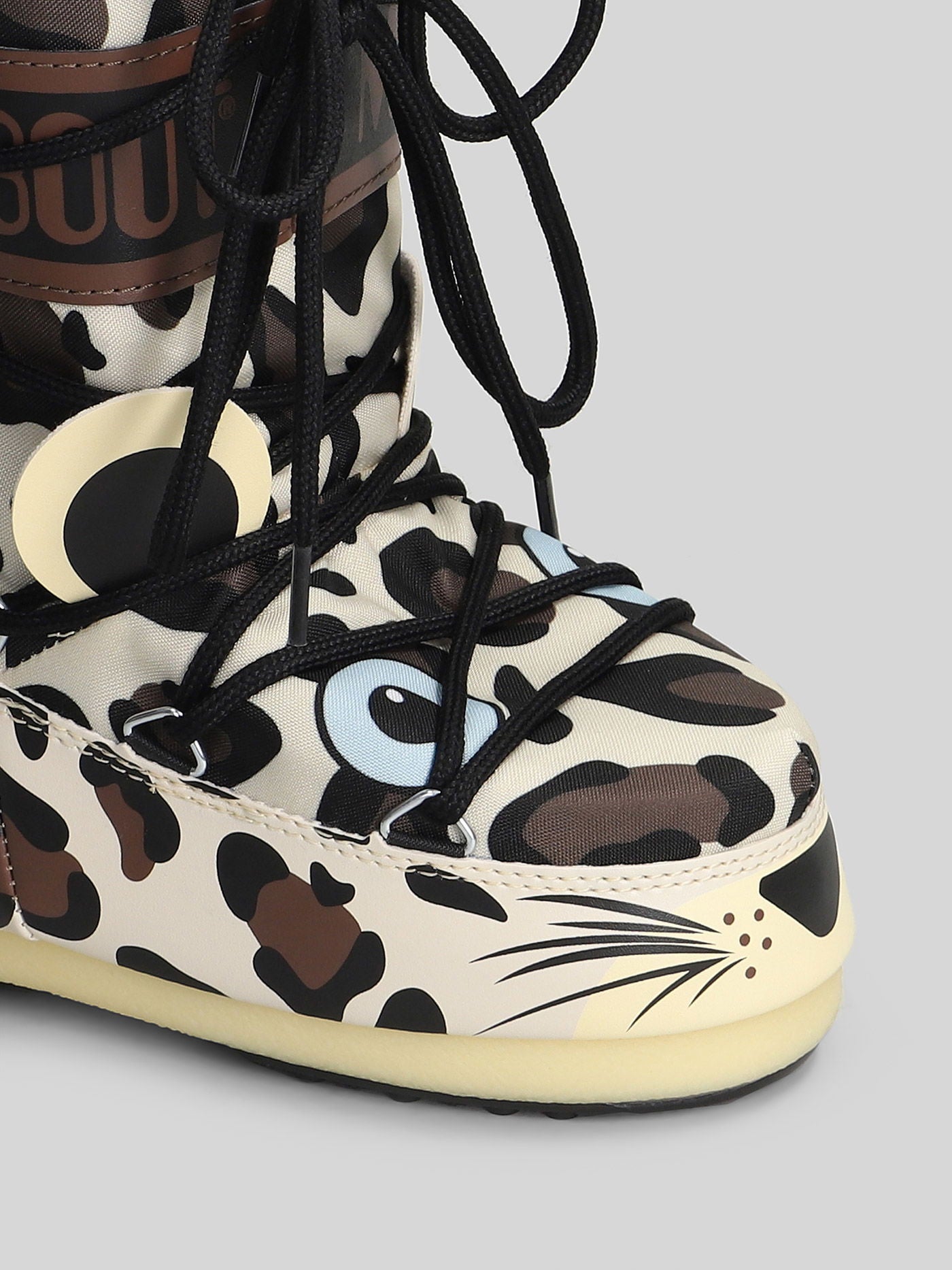 Mb icon animal low heels boots in Animalier polyamide – Deliberti